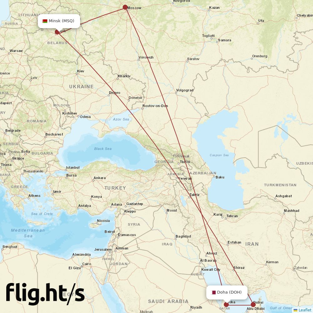 All scheduled flights from Minsk to Doha (MSQ-DOH) | ⚡ fast flight search
