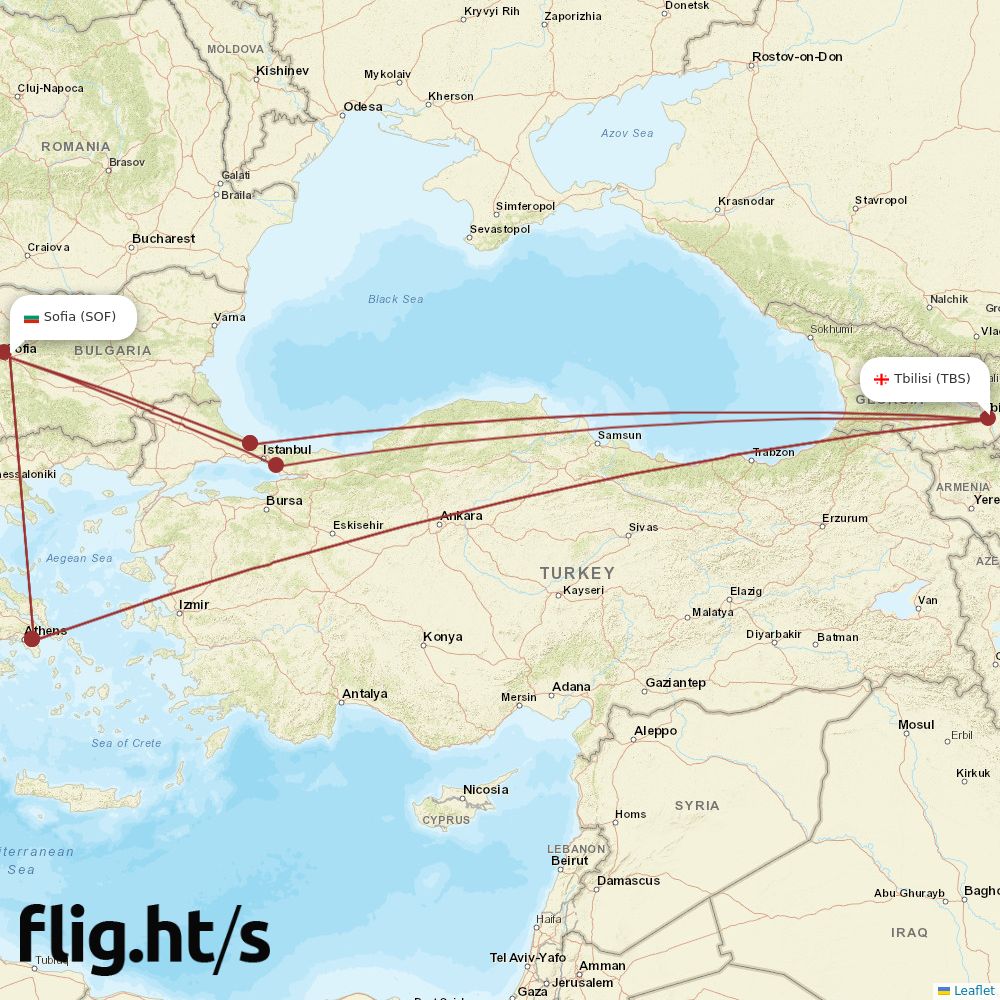 All scheduled flights from Sofia to Tbilisi (SOF-TBS) | ⚡ fast flight ...